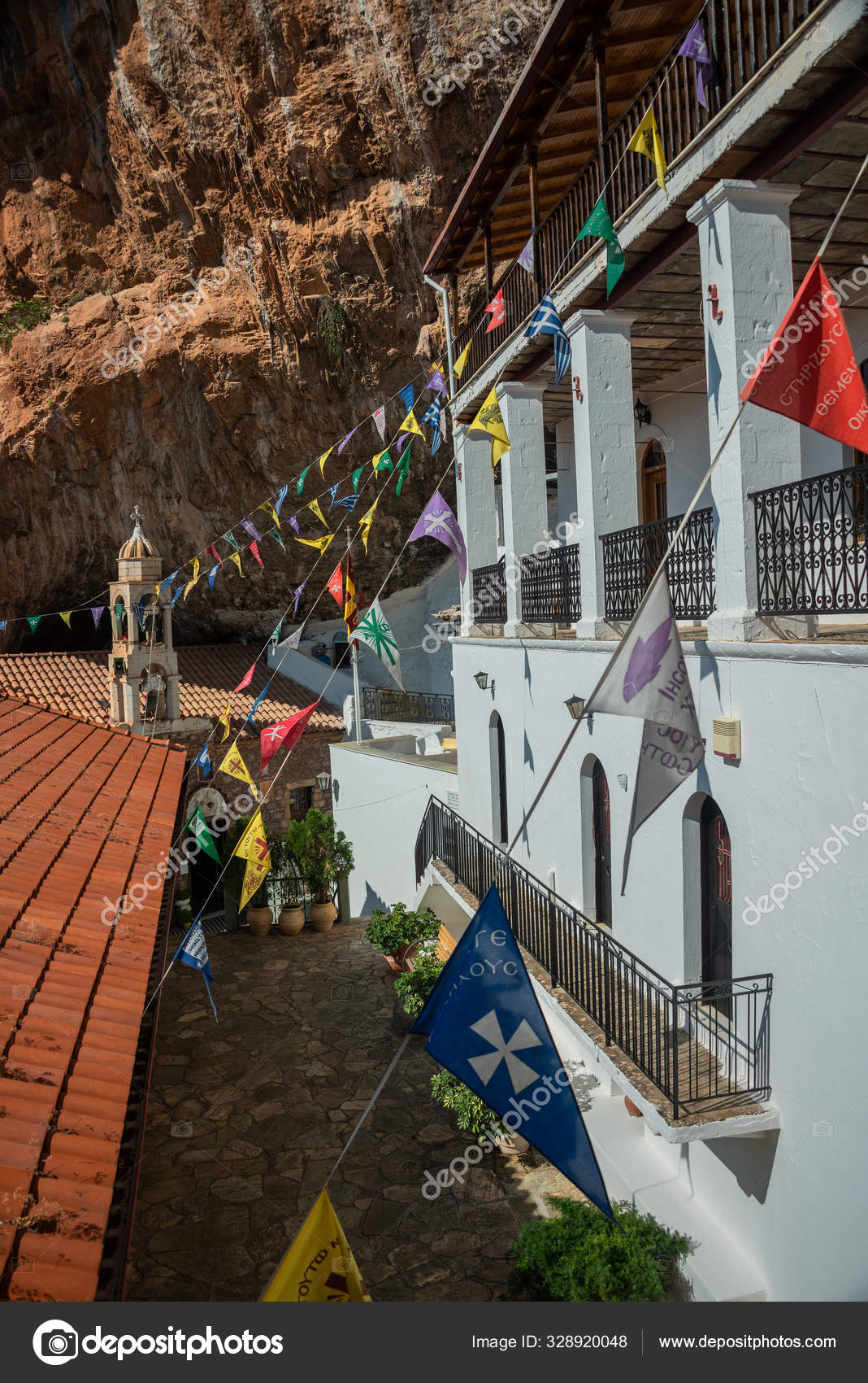 Monastery Panagia Elona Parnon Mountains Kynouria – Stock Editorial ...