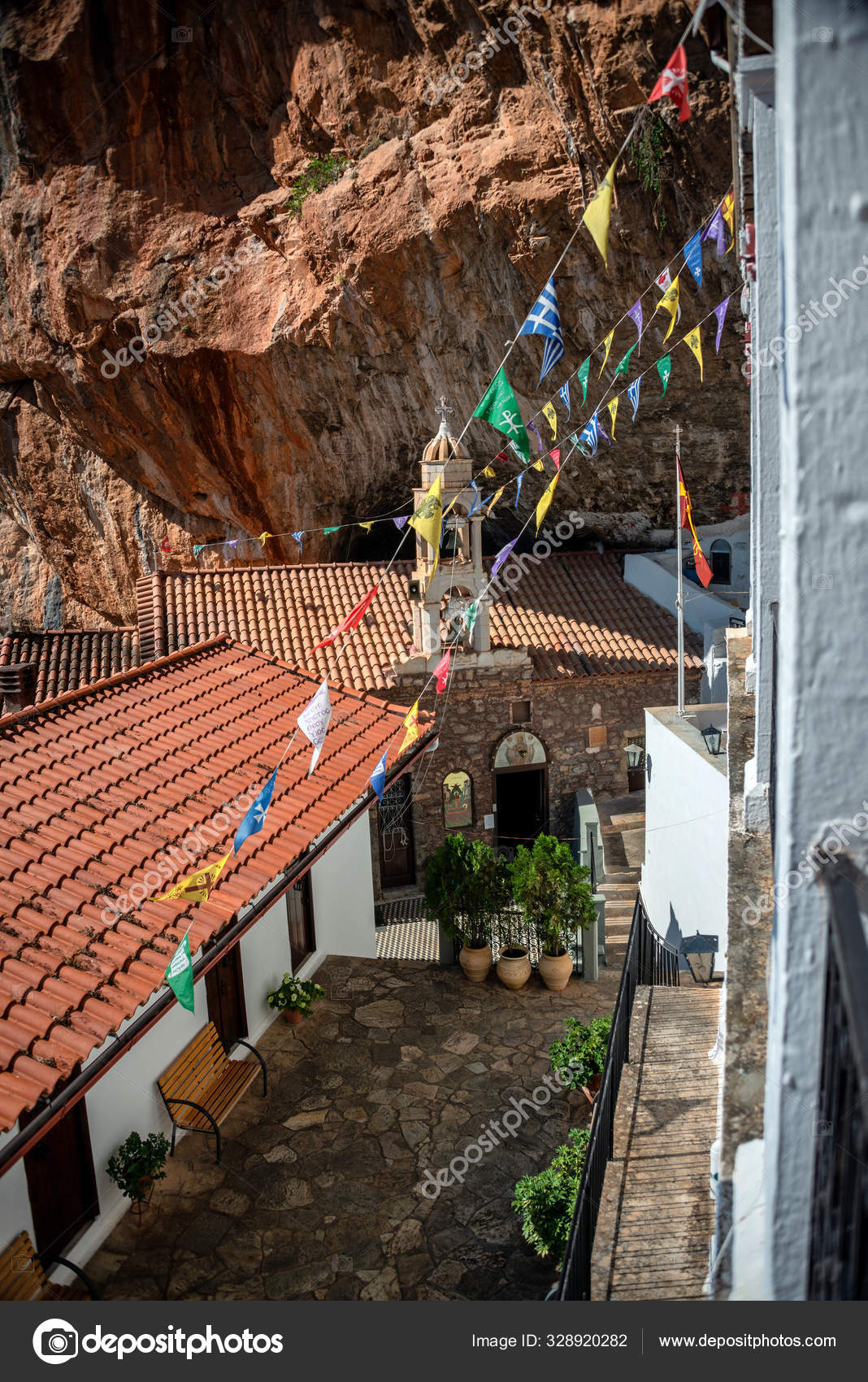 Monastery Panagia Elona Parnon Mountains Kynouria – Stock Editorial ...
