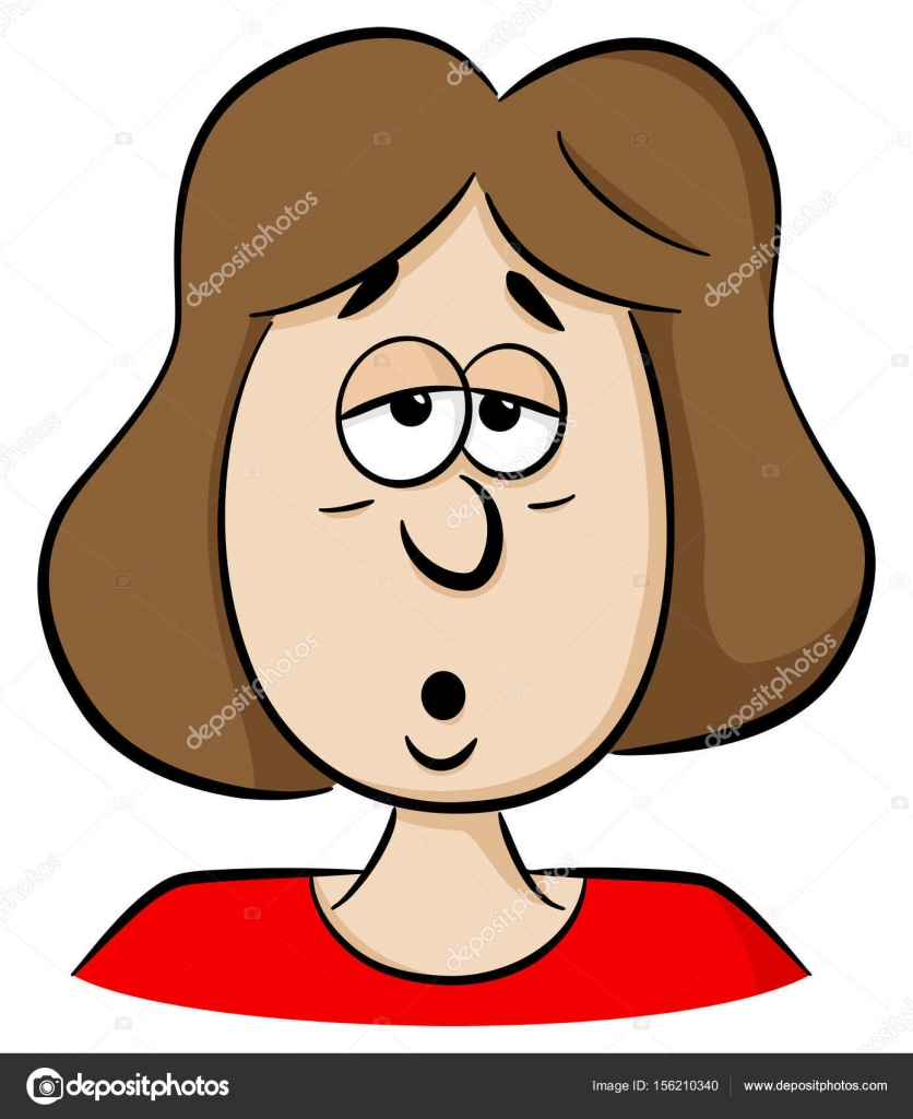 Exhausted Cartoon Face