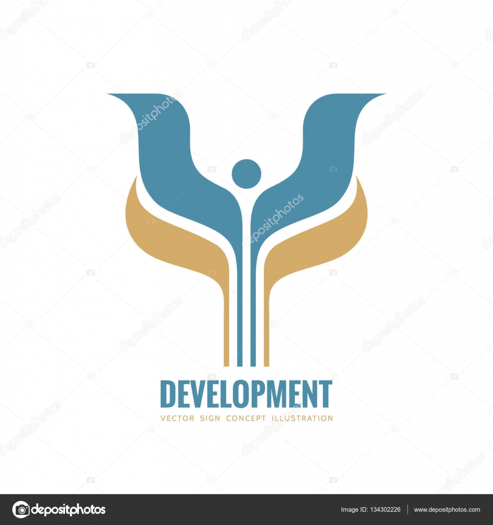 Development - vector logo template concept illustration. Abstract ...