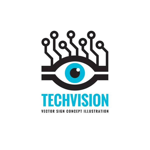 Techno - vektor logo koncept illustration. Gear logo. Fabrikkens logo ...