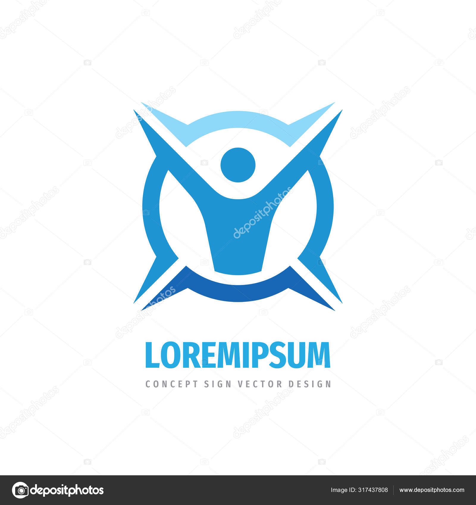 Development Human Logo Template Design People Concept Vector Sign Stock ...