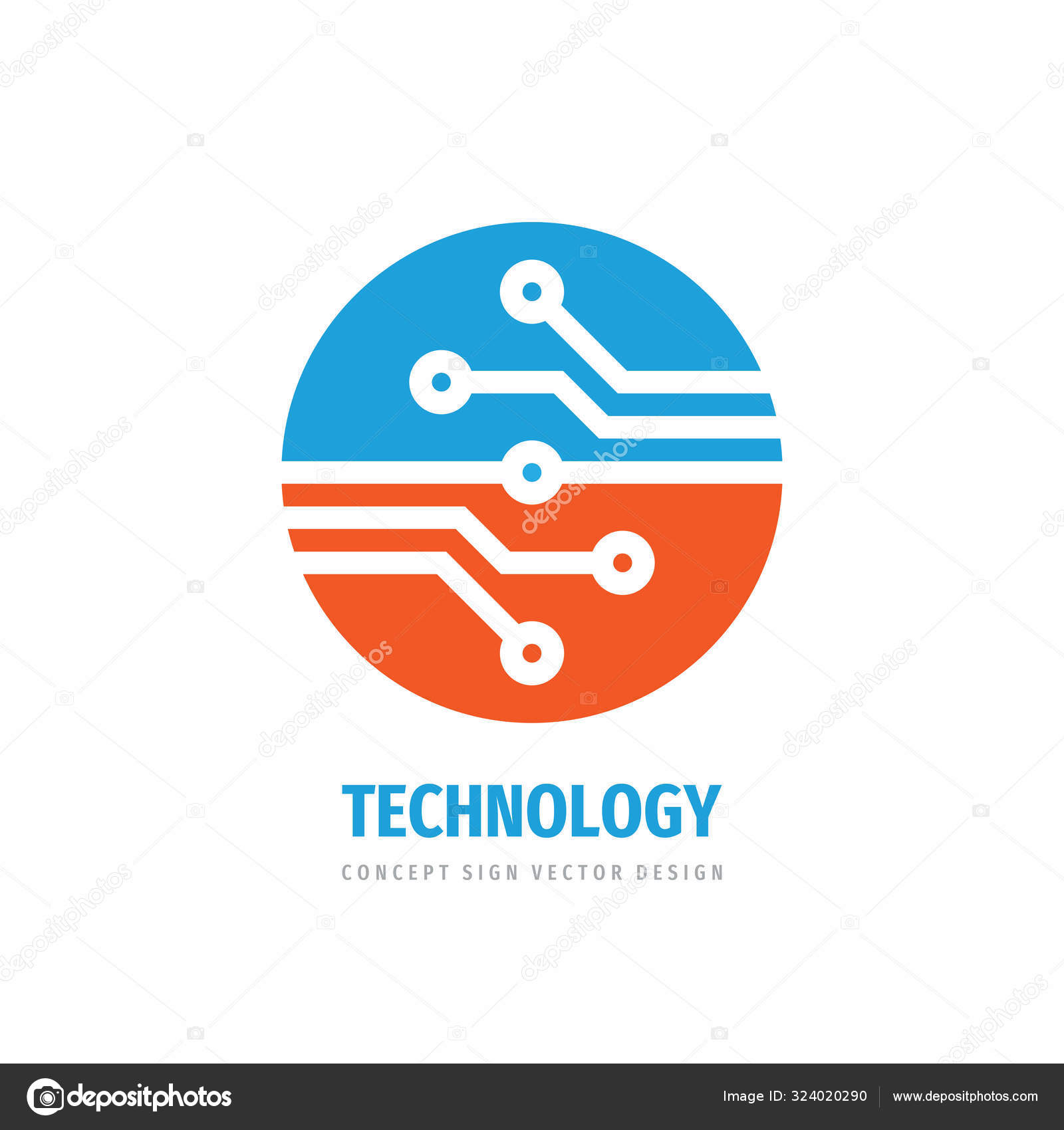 Data Digital Vector Logo Design Electronic Technology Concept Sign ...