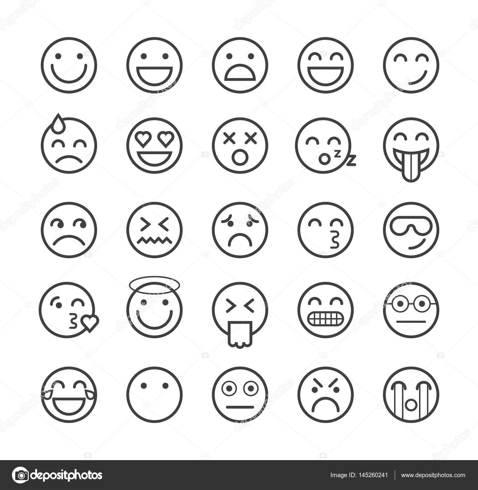 Set of Quality Universal Standard Minimal Simple Black Thin Line ...