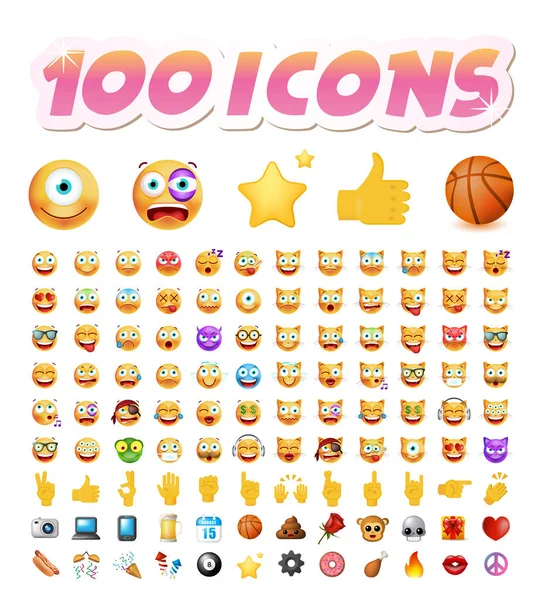 100 icon emoji Vector Art Stock Images | Depositphotos