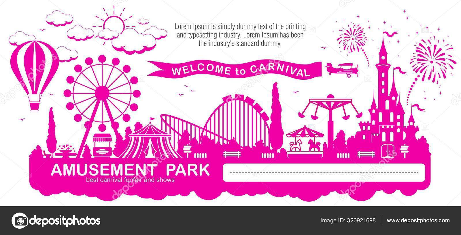 Amusement Park - Welcome to carnival Stock Vector Image by ©Virtis ...