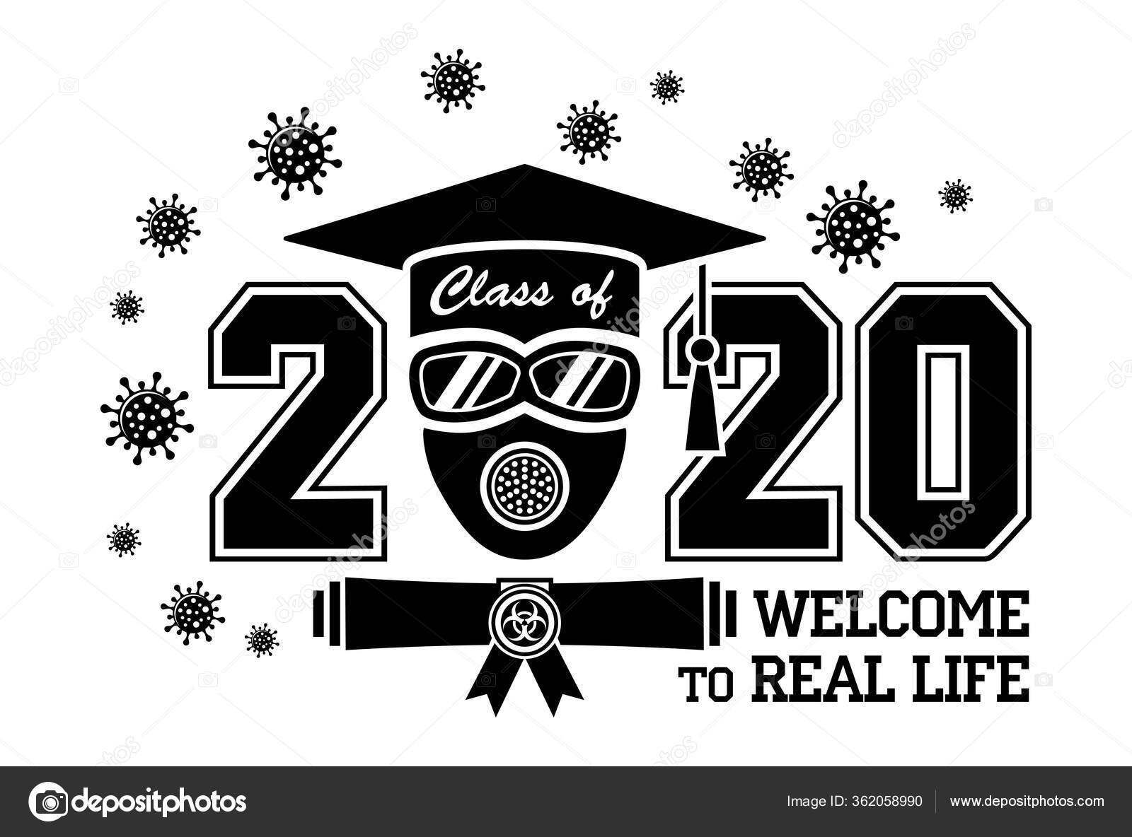 2020 Quarantine Graduation Party Graduate Respirator Goggles Concept ...
