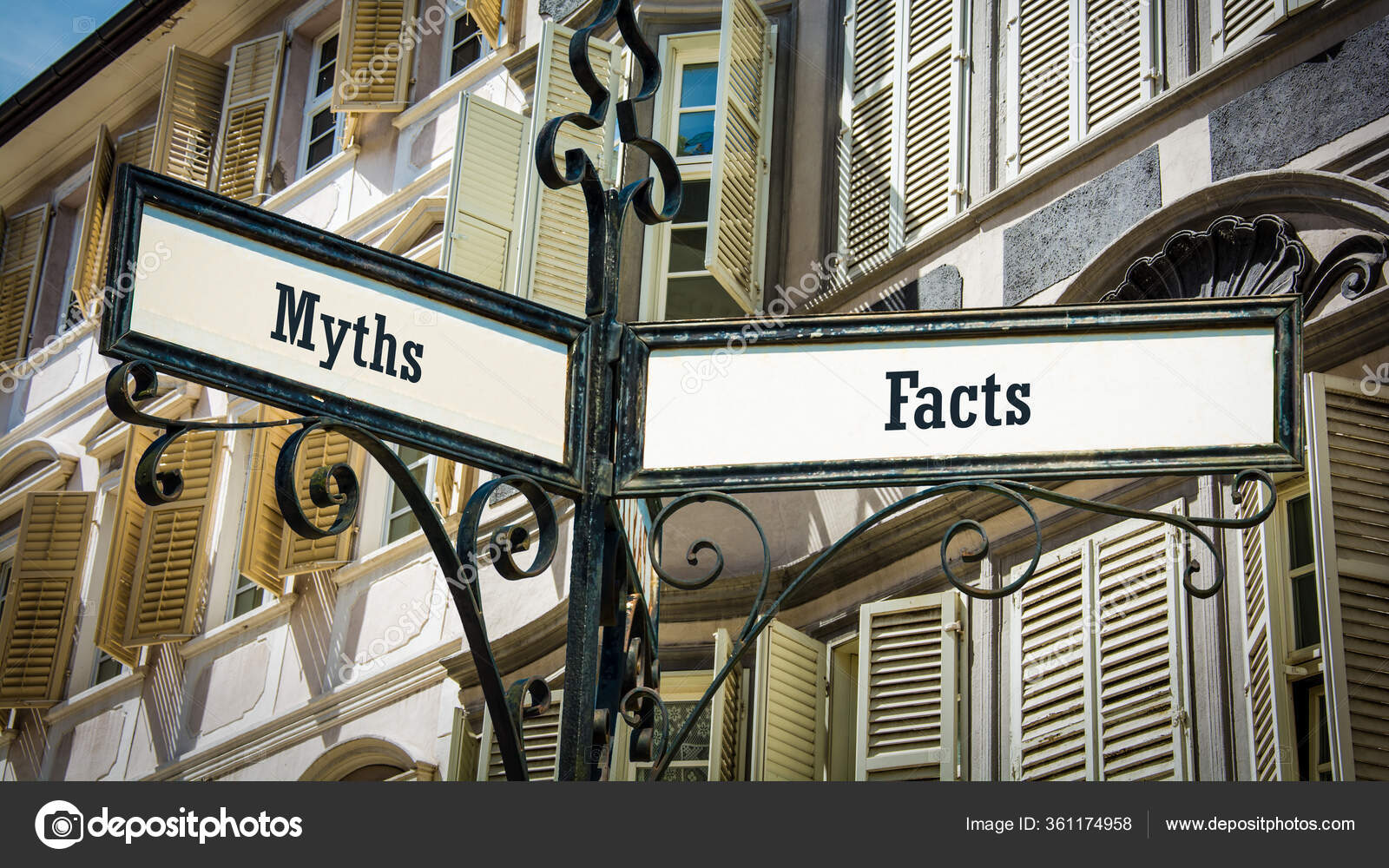 Street Sign Direction Way Facts Myths — Stock Photo © Freigeist67 ... Street Sign Direction Way Facts Myths — Stock Photo © Freigeist67 ...