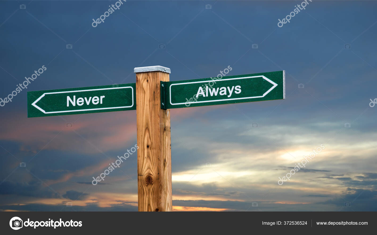 Street Sign Direction Way Always Never — Stock Photo © Freigeist67 ... Street Sign Direction Way Always Never — Stock Photo © Freigeist67 ...
