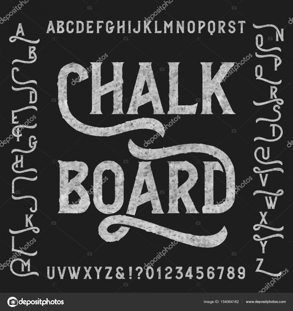 Chalkboard Fonts Numbers