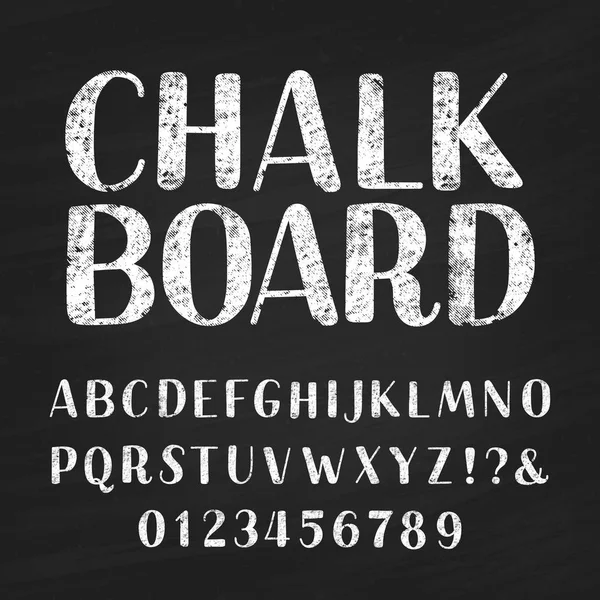Chalk board hand drawn font. Stock Vector by ©Epifantsev 116046782