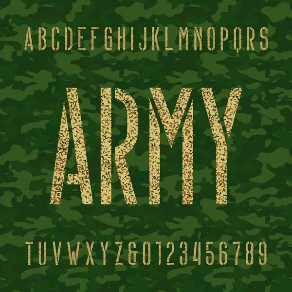 Army Stencil Alphabet Font Type Letters Numbers Green Camo Seamless ...
