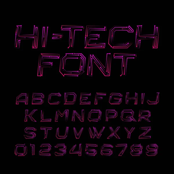 9,557,383 Hi tech font Vector Images | Depositphotos