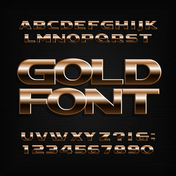 100,000 Font gold letters Vector Images | Depositphotos