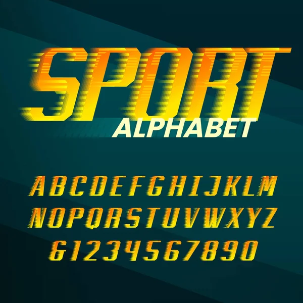 Alfabeto de deporte imágenes de stock de arte vectorial | Depositphotos