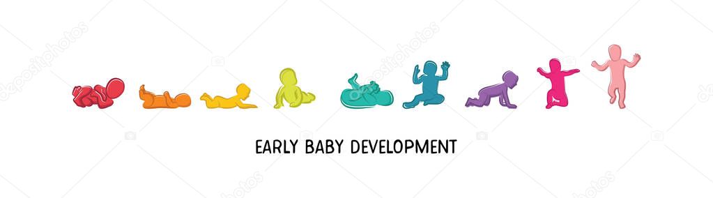 Baby development icon, Royalty-free Baby development icon Vector Images ...