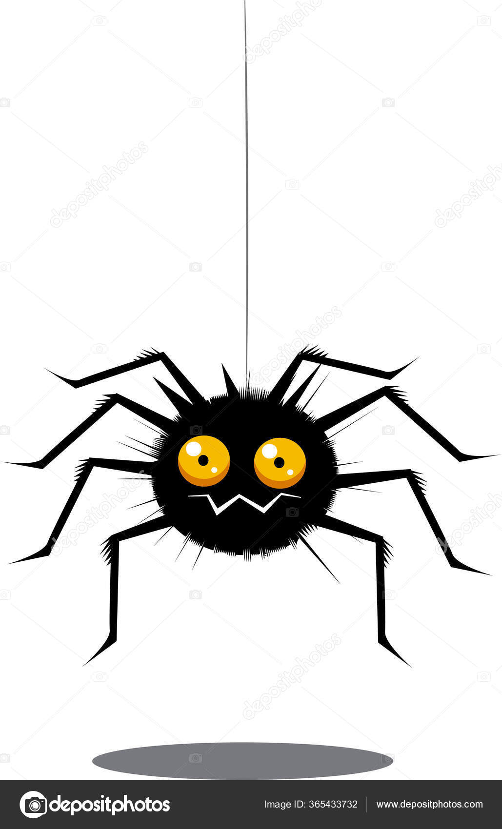 Halloween Spider Large Yellow Eyes — Stock Photo © vabadov #365433732