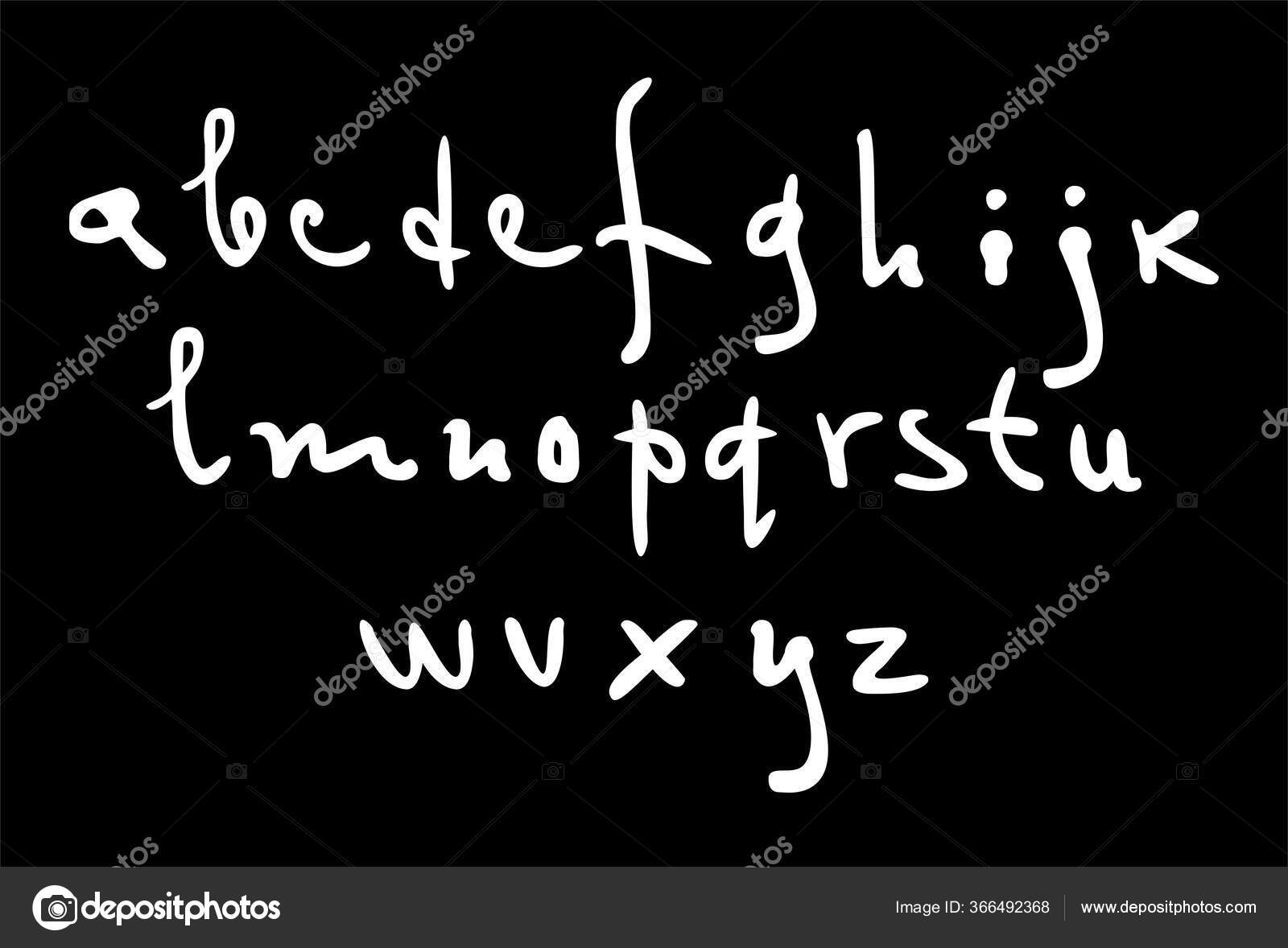 Hand Written Latin Alphabet Illustration — Stock Photo © vabadov #366492368