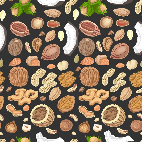 Colorful nuts seamless pattern — Stock Vector © texturis #34493427