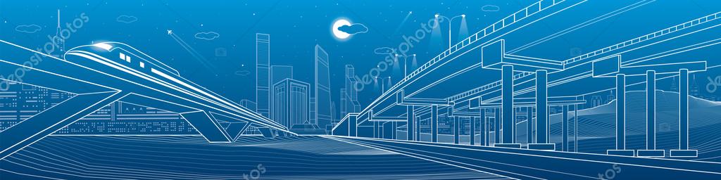 Infrastructure transportation Vector Art Stock Images | Depositphotos