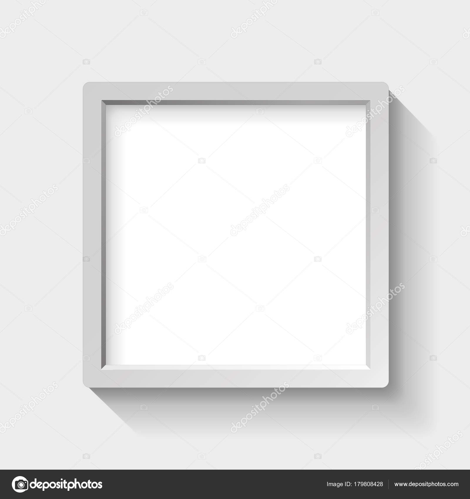 Realistic Empty Frame Rounded Edges Light Background Border Your ...