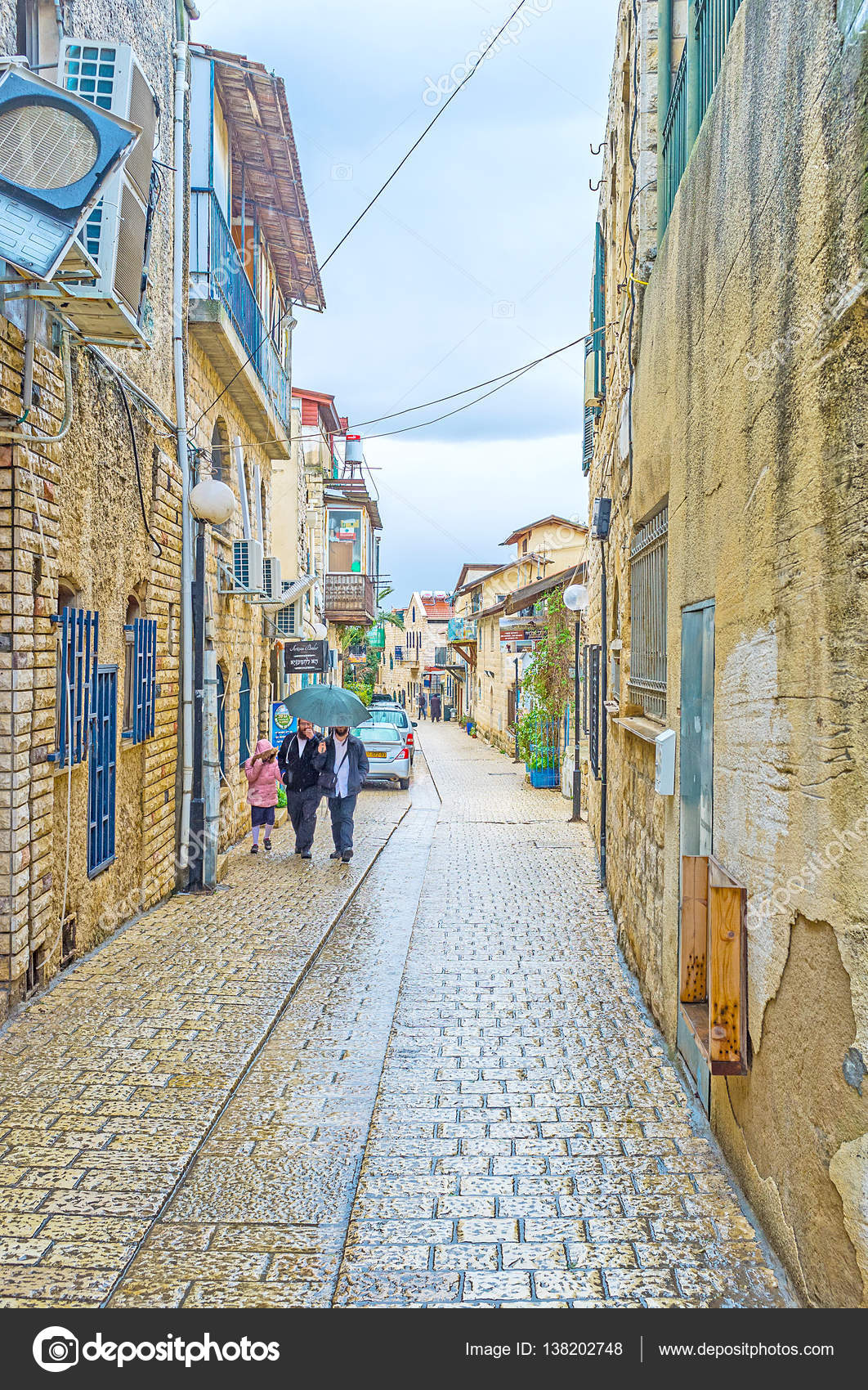 The rain in Safed — Stock Editorial Photo © efesenko #138202748