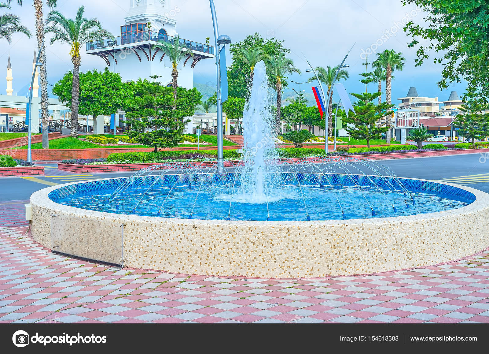 The green boulevard in Kemer Stock Photo by ©efesenko 154618388