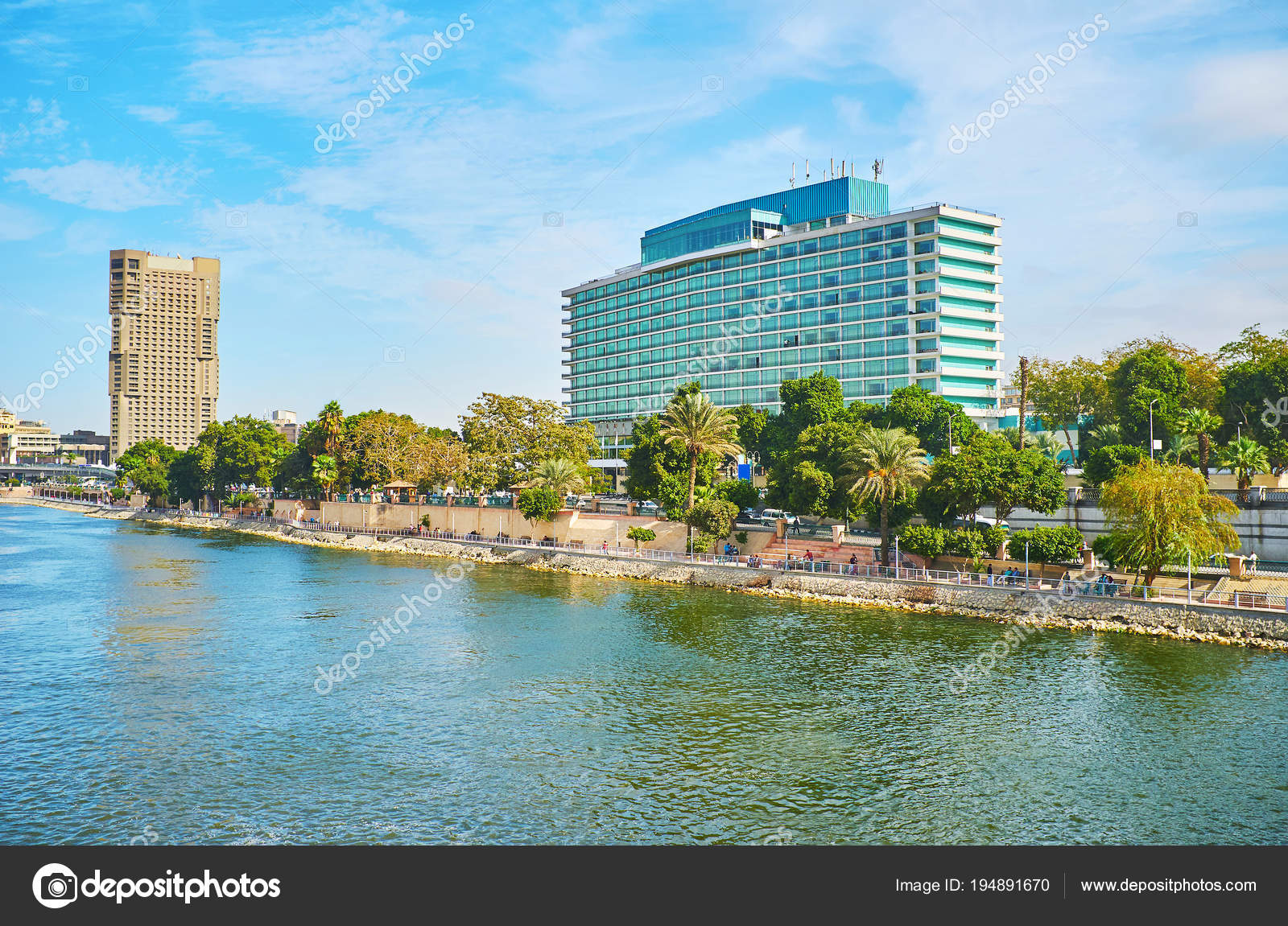 Corniche embankment in Cairo, Egypt Stock Photo by ©efesenko 194891670