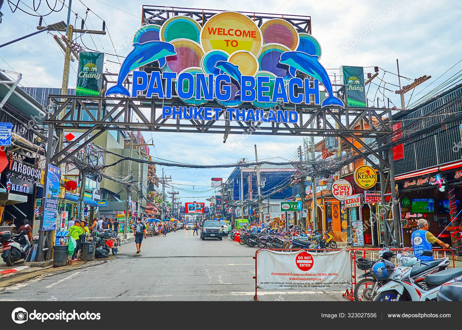 Bangla walking street gate, Patong, Phuket, Thailand – Stock Editorial ...