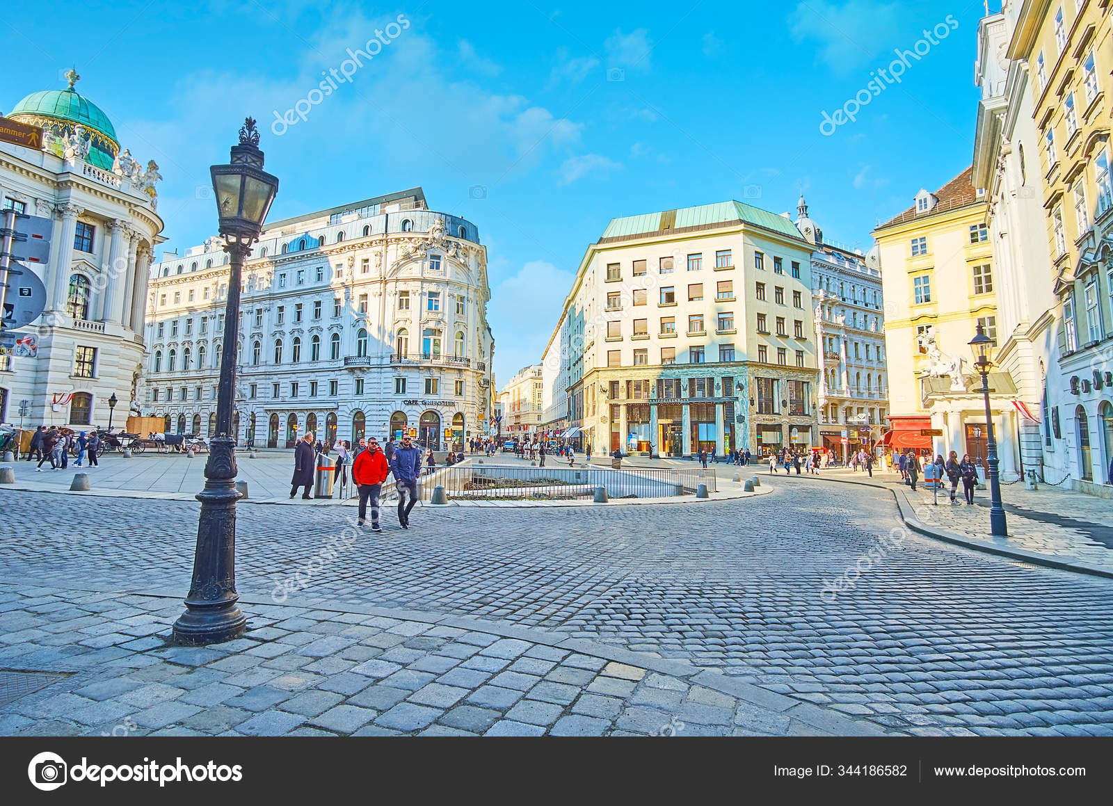 Architecture of Michaelerplatz in Vienna, Austria – Stock Editorial ...