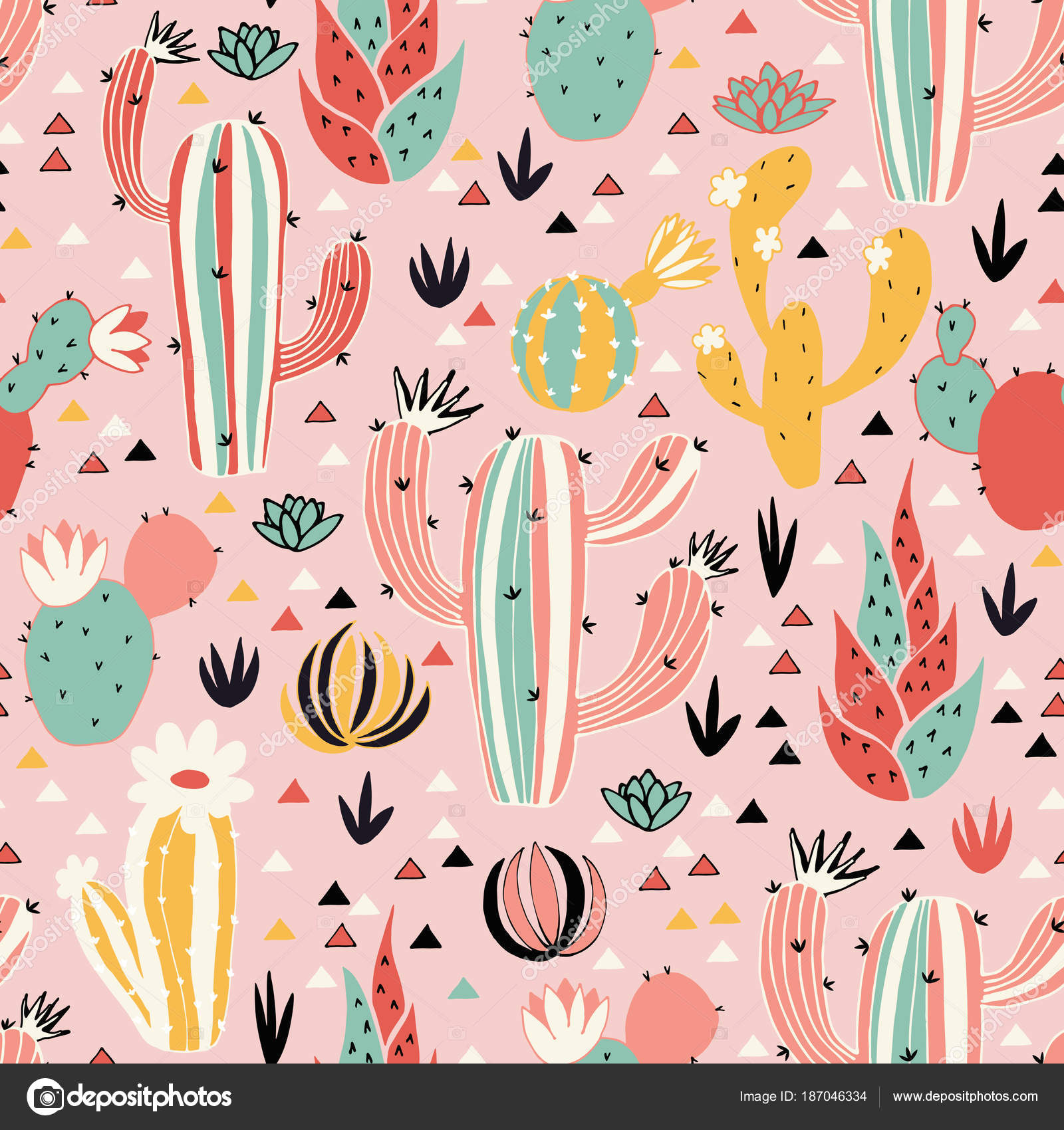 Pink Desert pattern Stock Vector by ©Liddiebug 187046334
