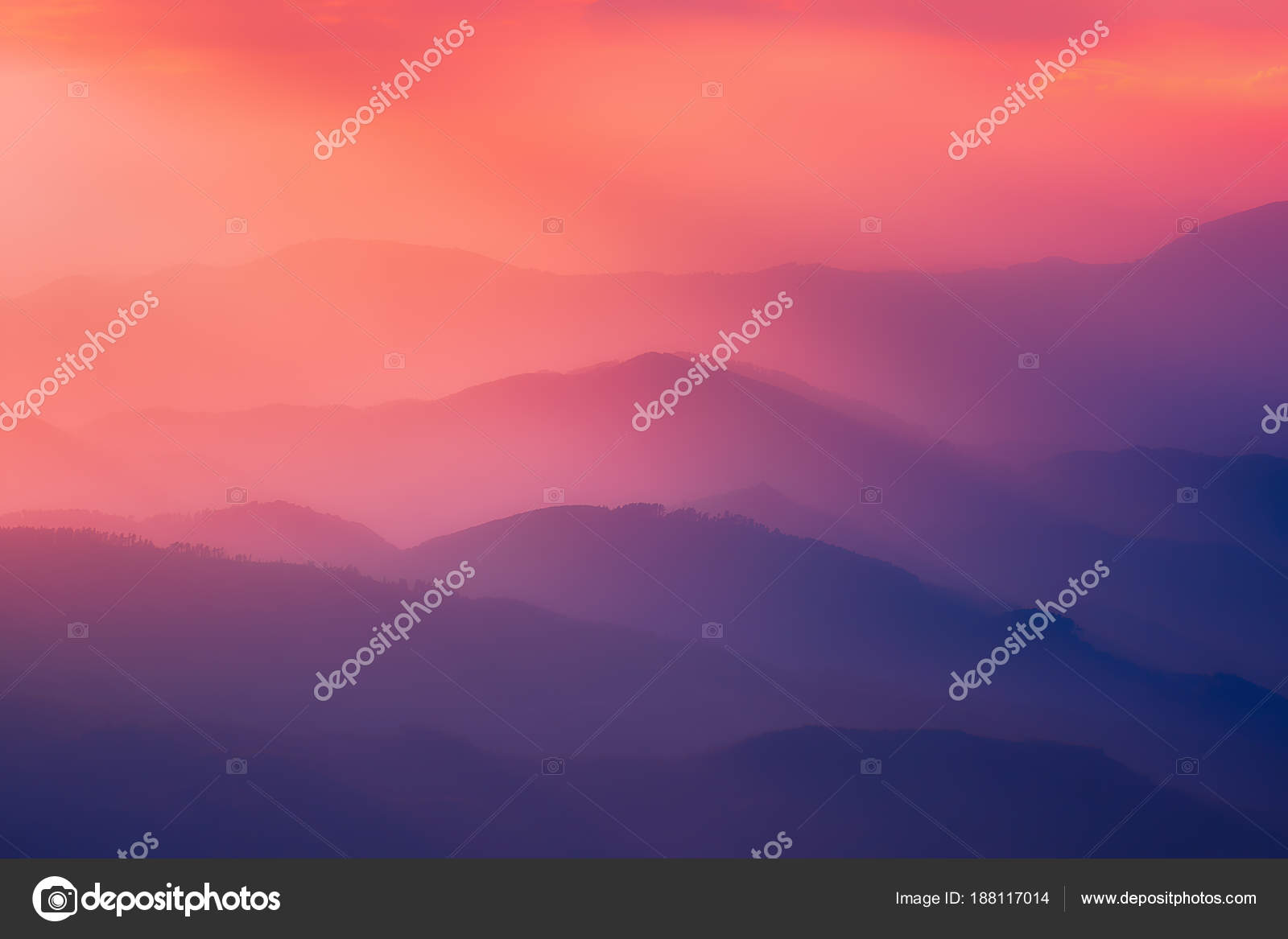 Pattern of distant mountain layers — Stock Photo © mimadeo #188117014