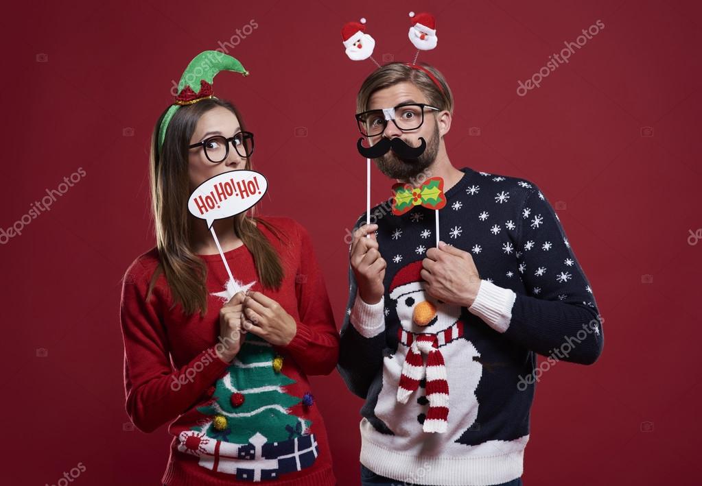 Young nerd couple Stock Photo by ©gpointstudio 126346740