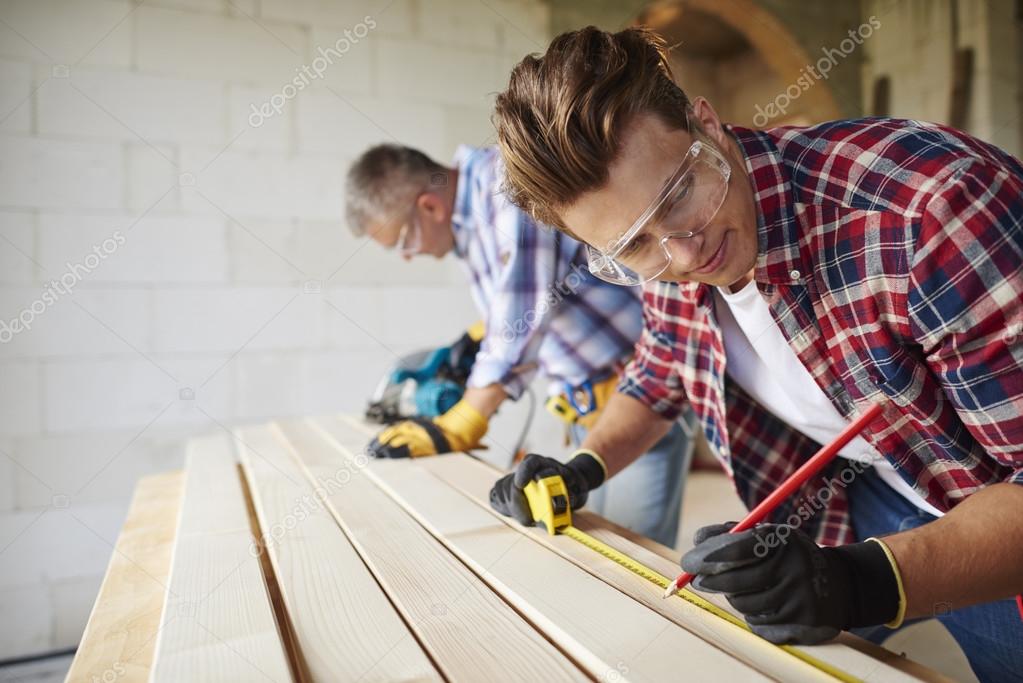 Two manual workers — Stock Photo © gpointstudio #128141618