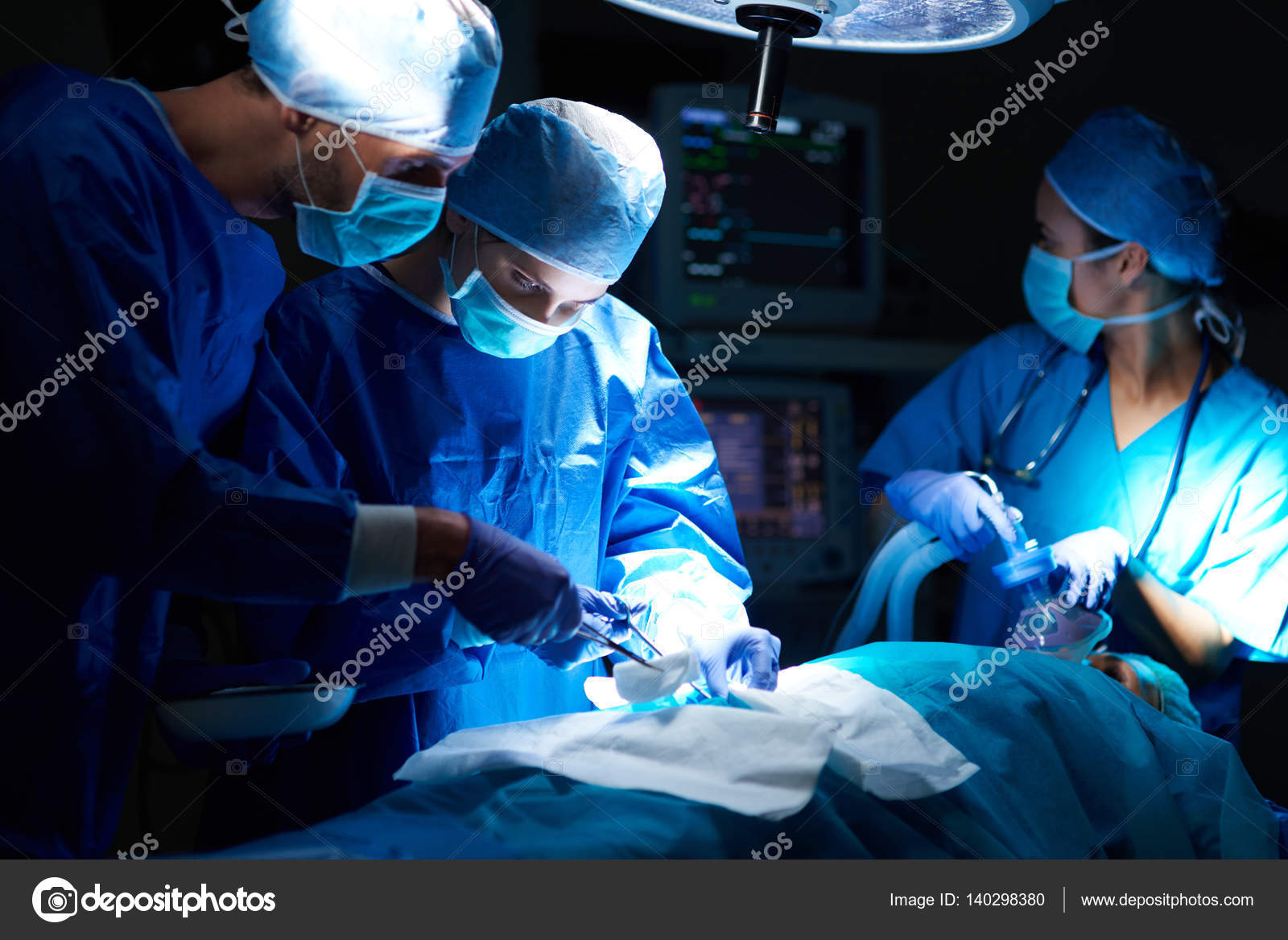 Surgeon team working — Stock Photo © gpointstudio #140298380 Surgeon team working — Stock Photo © gpointstudio #140298380