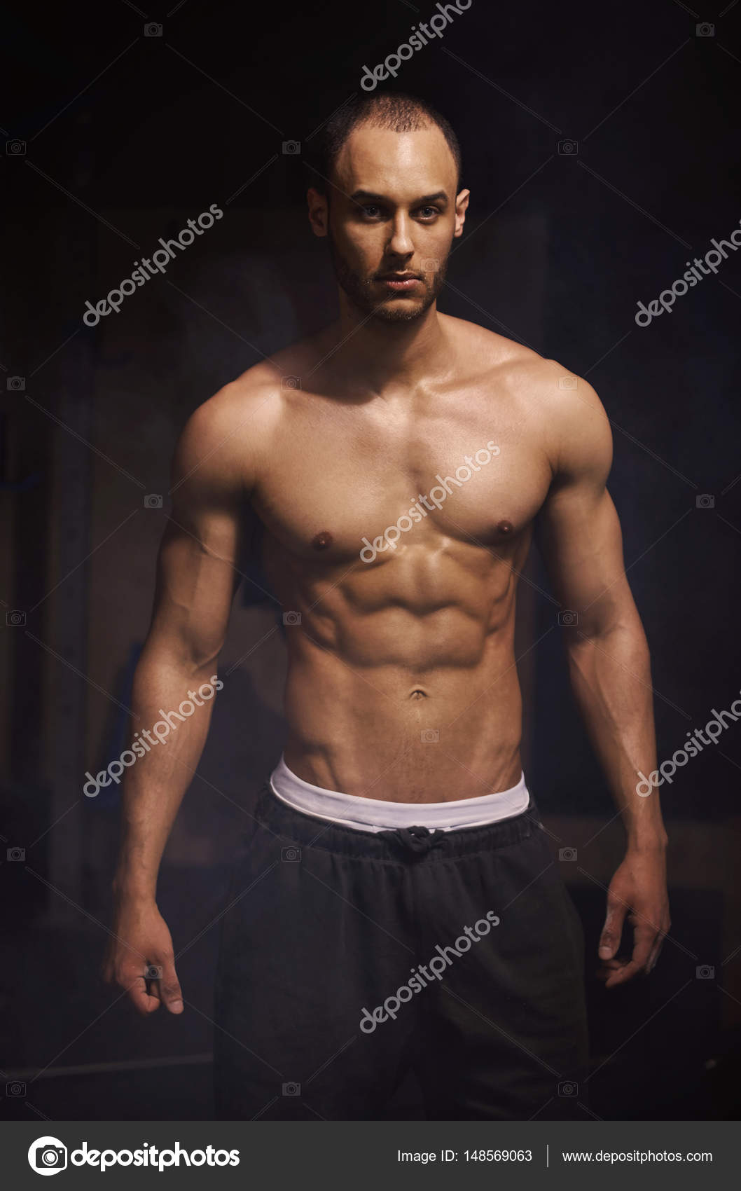 Man prepared for gym session — Stock Photo © gpointstudio #148569063