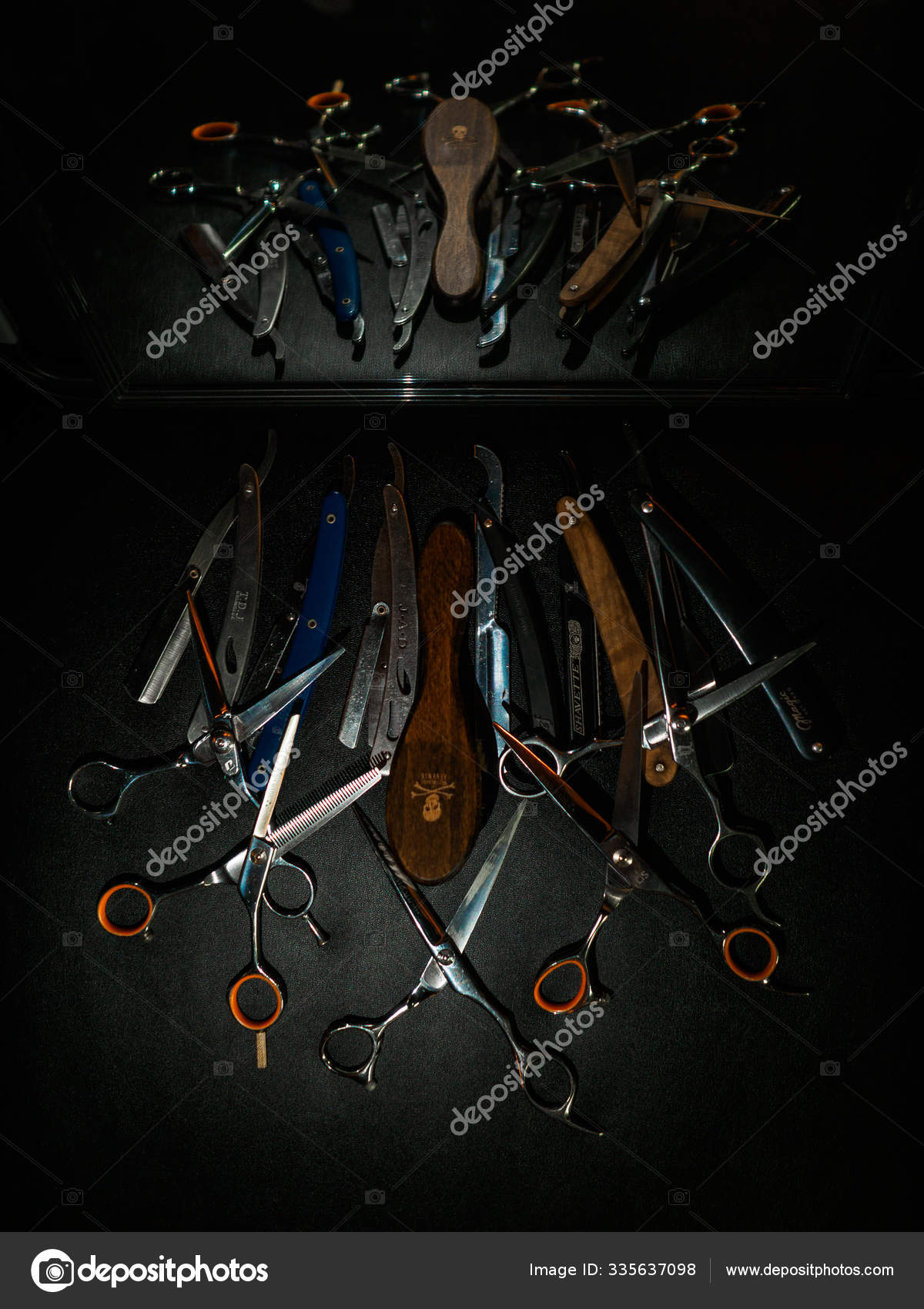 Set Vintage Barber Shop Tools — Stock Photo © nemchenko_oleg #335637098 Set Vintage Barber Shop Tools — Stock Photo © nemchenko_oleg #335637098