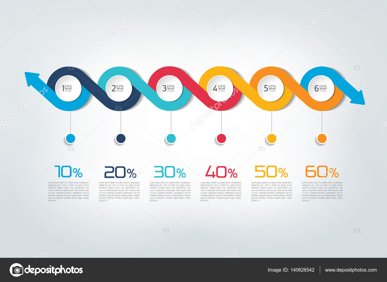 Timeline report, template, chart, scheme, step by step infographic ...