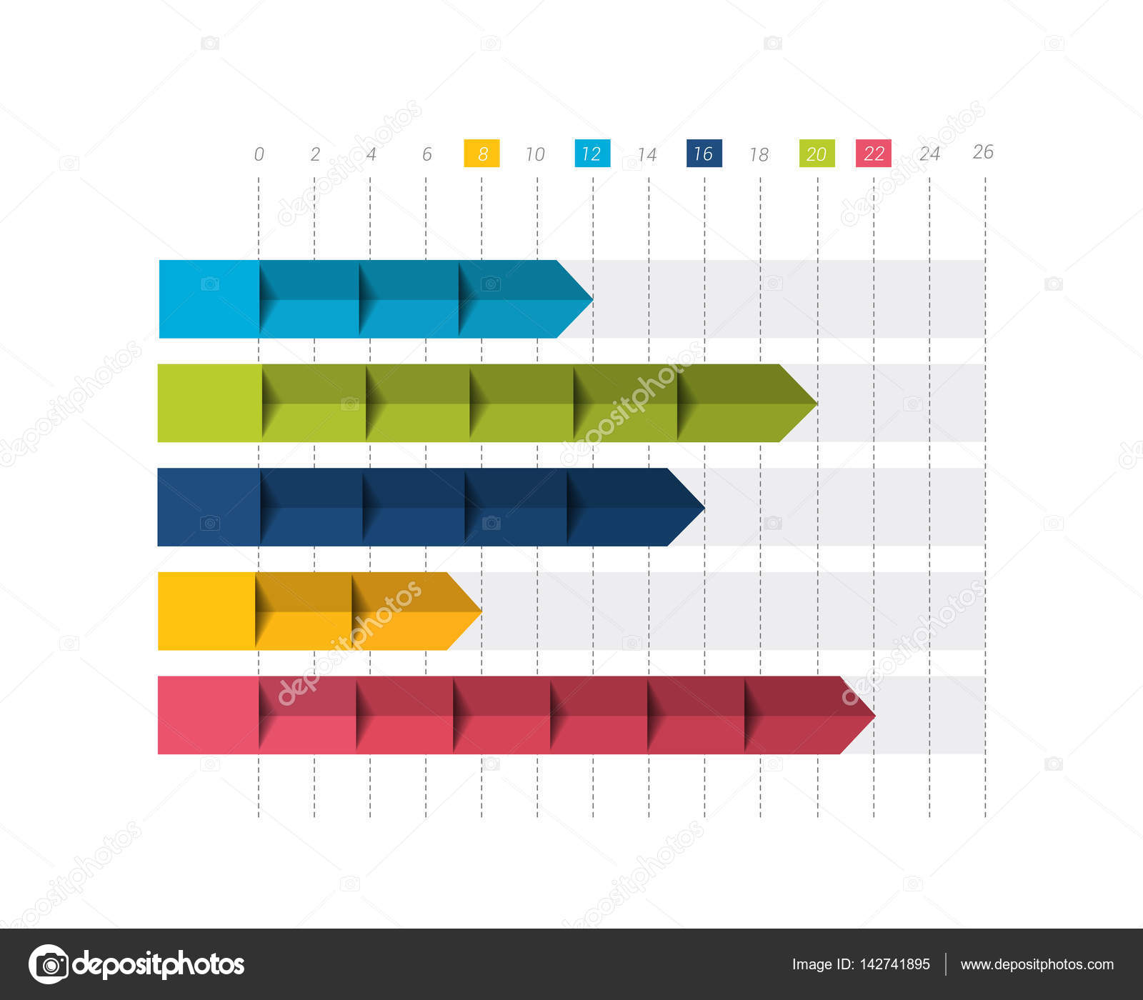 Infographic vector 3D chart, graph, digital diagram. Stock Vector Image ...