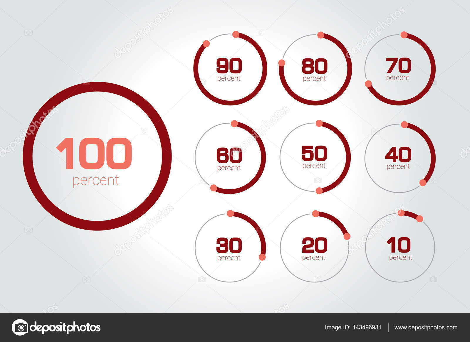 Diagrama circular, gráfico. Diseño plano. Plantillas de porcentaje ...