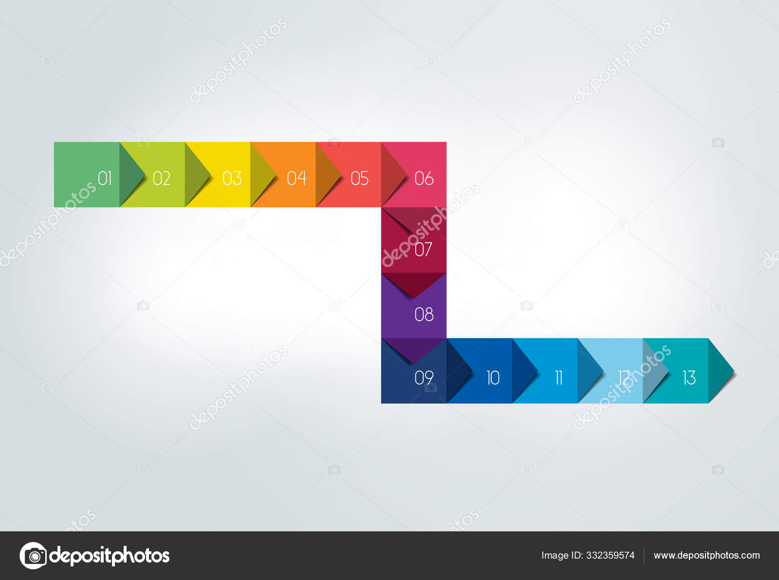 Arrow Infographic Chart Scheme Flowchart Stock Vector Image by ©Kubko ...