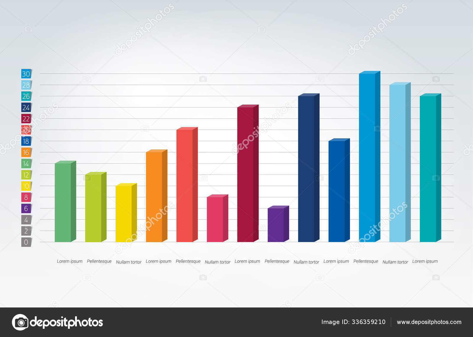 Chart Graph Scheme Simply Color Editable Infographics Element Vector ...