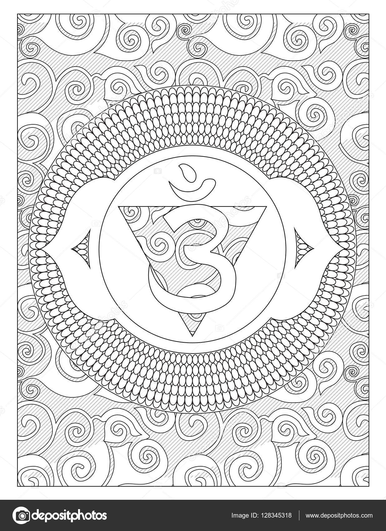 Chakra Mandala Printable Coloring Pages