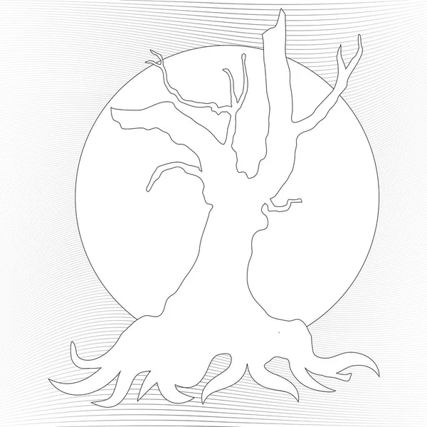 Gnarly Tree Coloring Page — Stock Photo © smk0473 #129269354