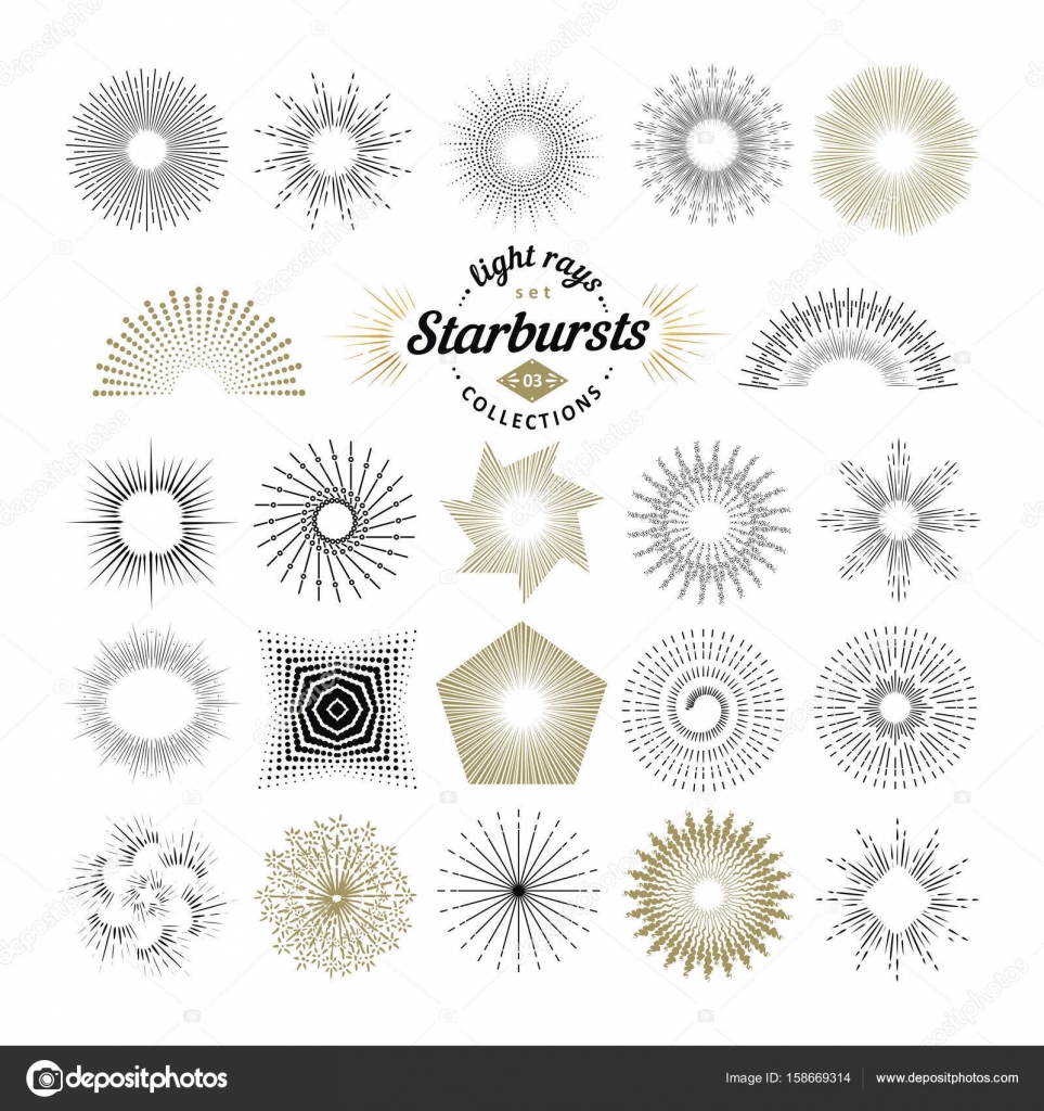 Rays and starburst design elements Stock Vector Image by ©fontgraf ...