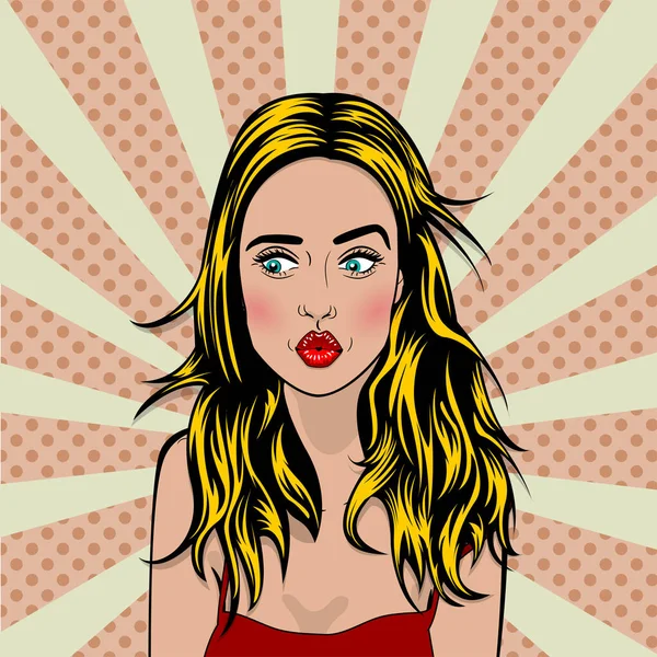 Beautiful Blonde Girl Pop Art Crying Stock Vector Image By ©helen Tosh