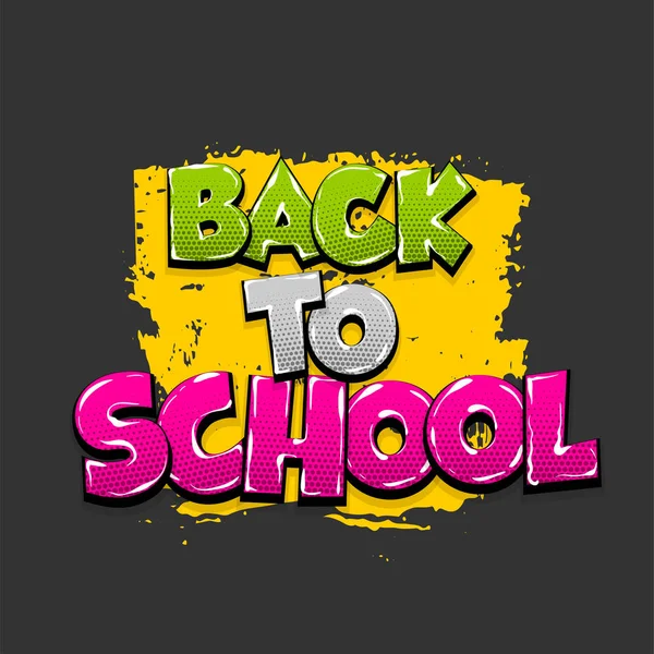 Back to school comic book text pop art Stock Vector Image by ©helen ...