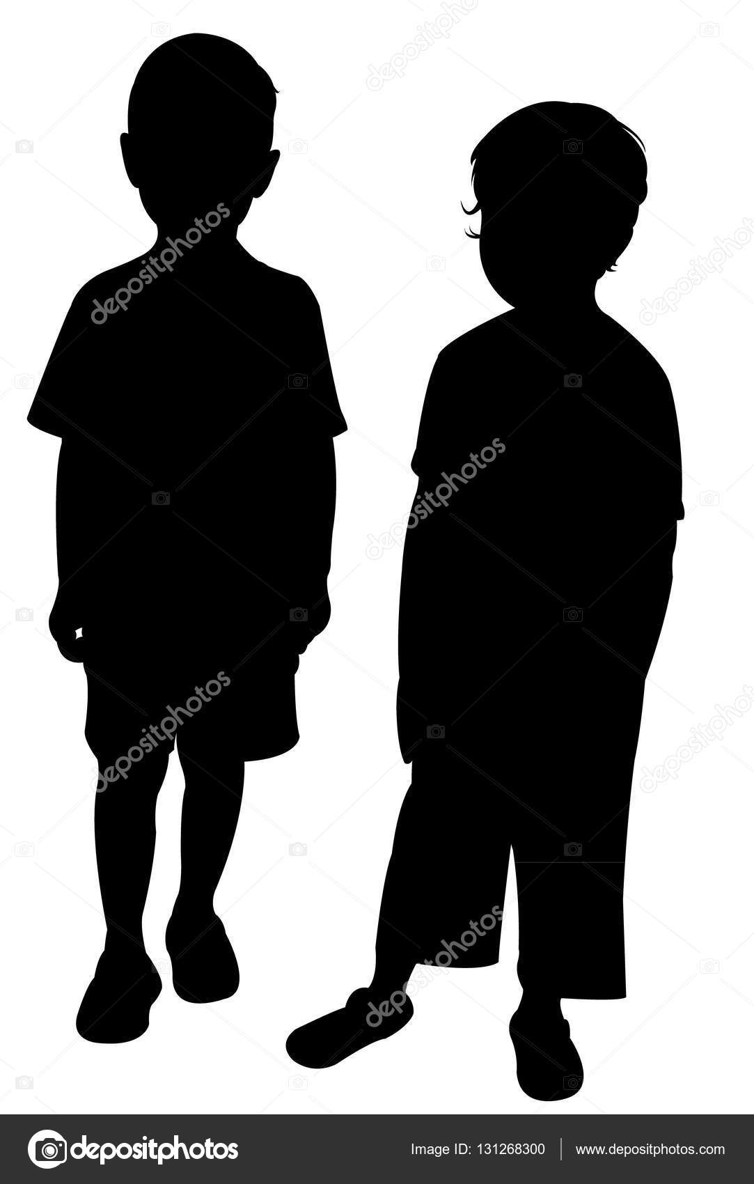 Friends together, silhouette vector Stock Vector Image by ©Dr.Art ...