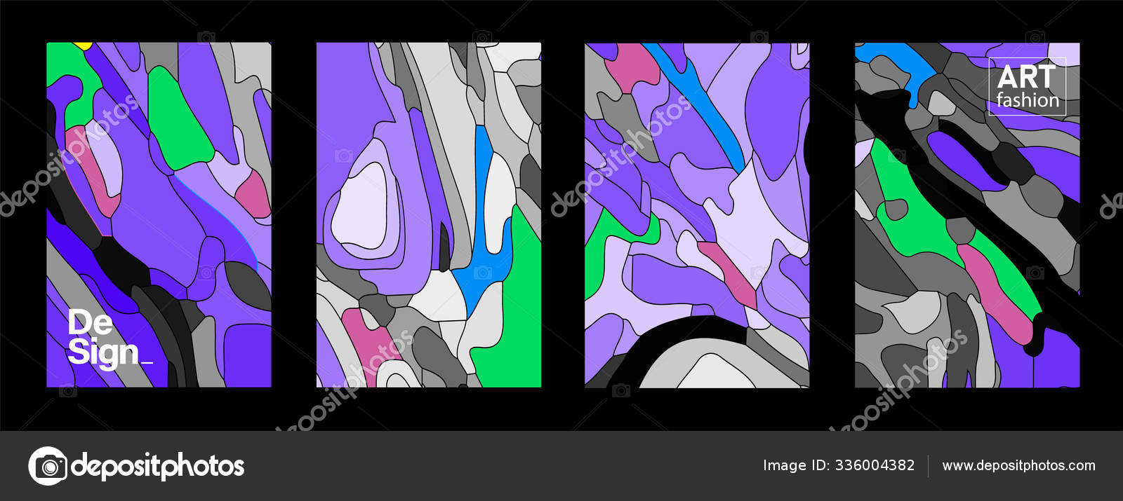 Cover Poster Design Template Magazine Trendy Abstract Colorful ...