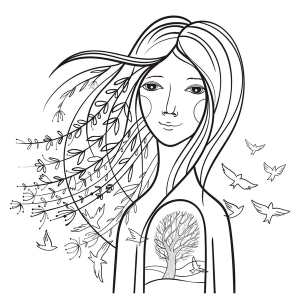 Goddess mother nature Vector Art Stock Images | Depositphotos